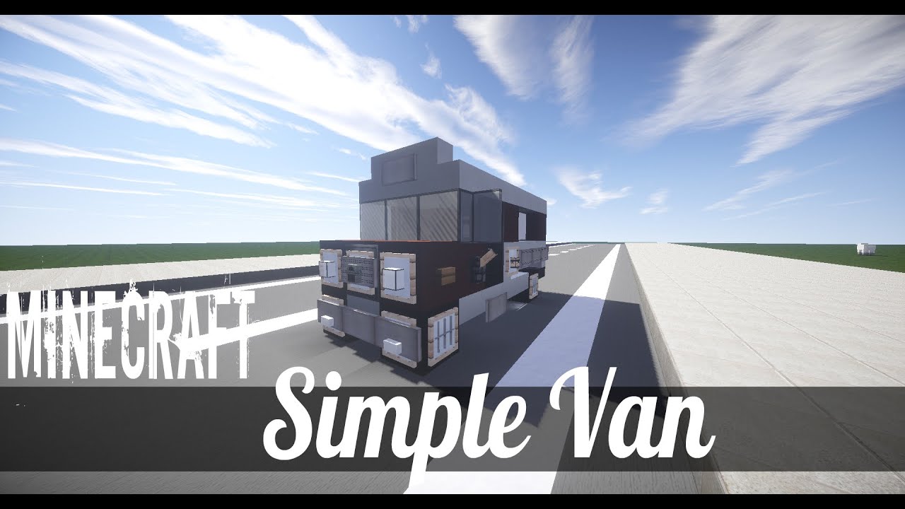Minecraft Vehicle Tutorial - How to Build : Simple Van. - YouTube