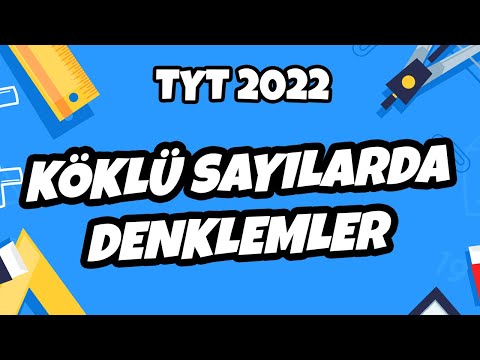 Köklü Sayılarda Denklemler | TYT Matematik 2022 #hedefekoş