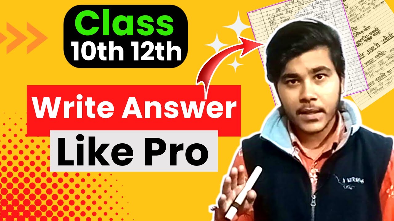 How To Write Answer Like Pro: Board Exam | Best Exam Tips For Students ...