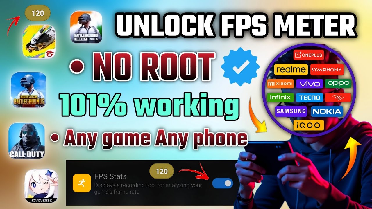 How to Enable FPS Meter in Any Android Device Any Game Pubg, Freefire, Bgmi | Without Root - YouTube