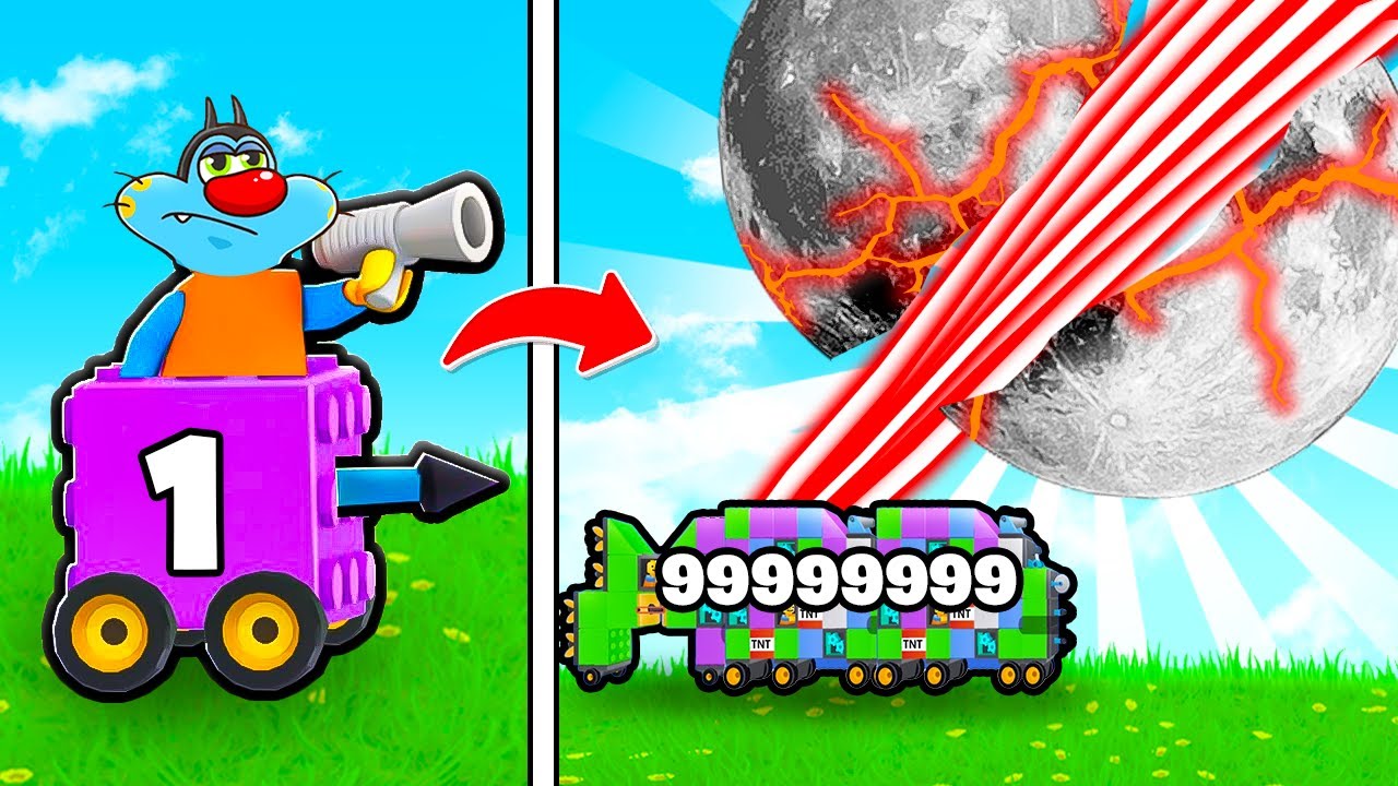 Oggy Build A Gigantic Battle Car From Lego Blocks With Jack | Rock ...