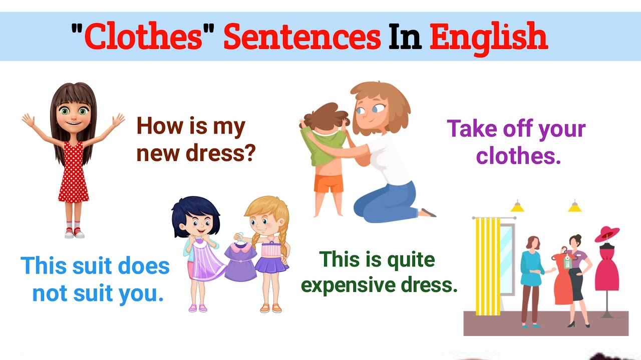 "Clothes" Sentences in English | learn English | speak English ...