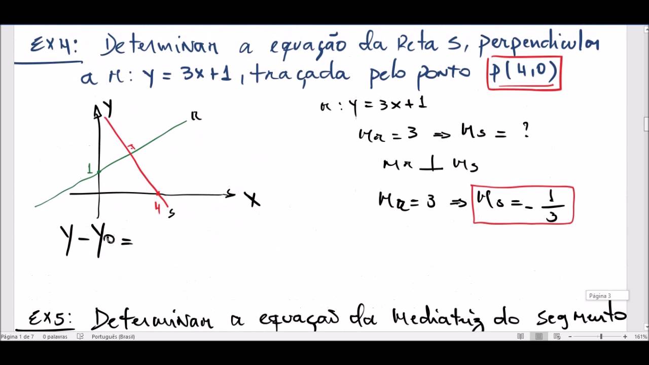 Perpendicularismo - Parte 2 (Exercícios) - YouTube