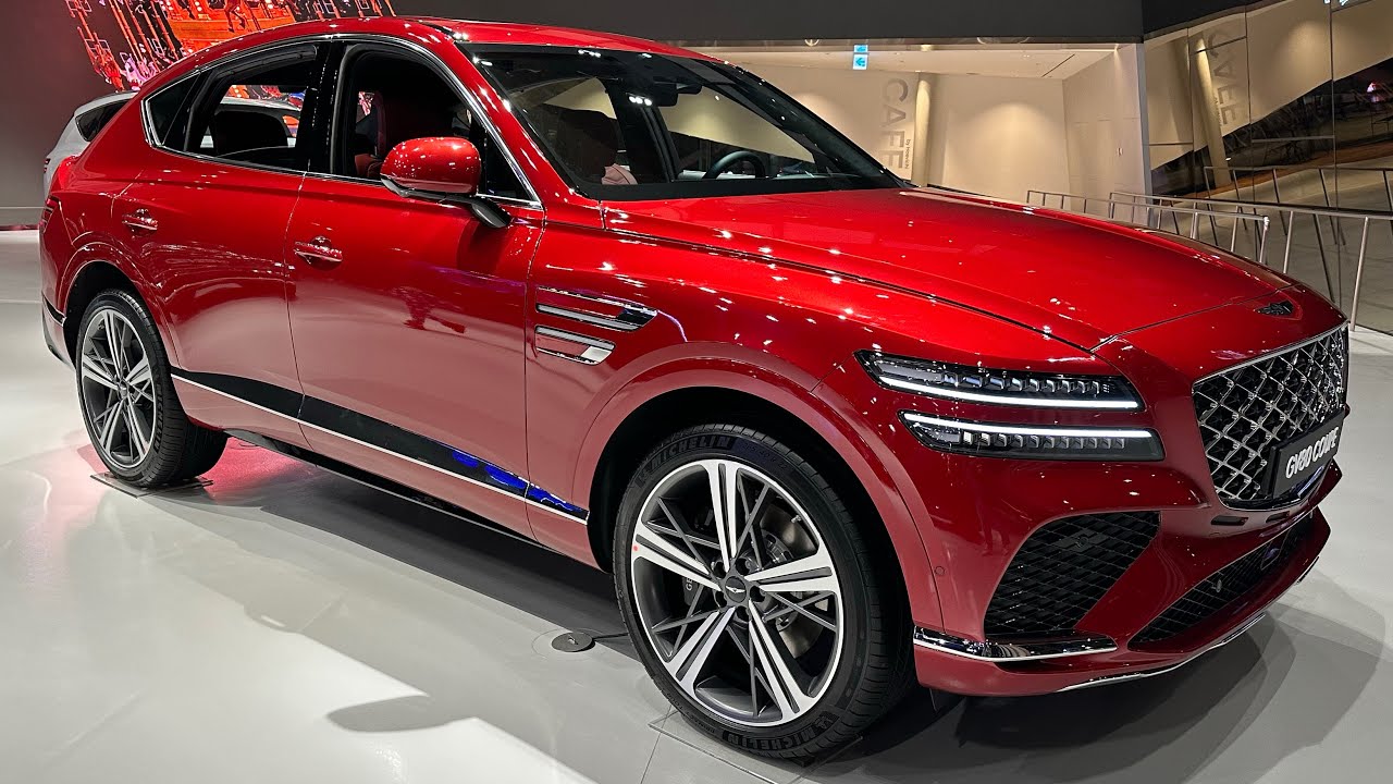 GV80 COUPE 가솔린 3.5T외장 마우나 레드 , 내장 옵시디언 블랙/세비야 레드 투톤 제네시스 gv80 쿠페 현대 리뷰 ...