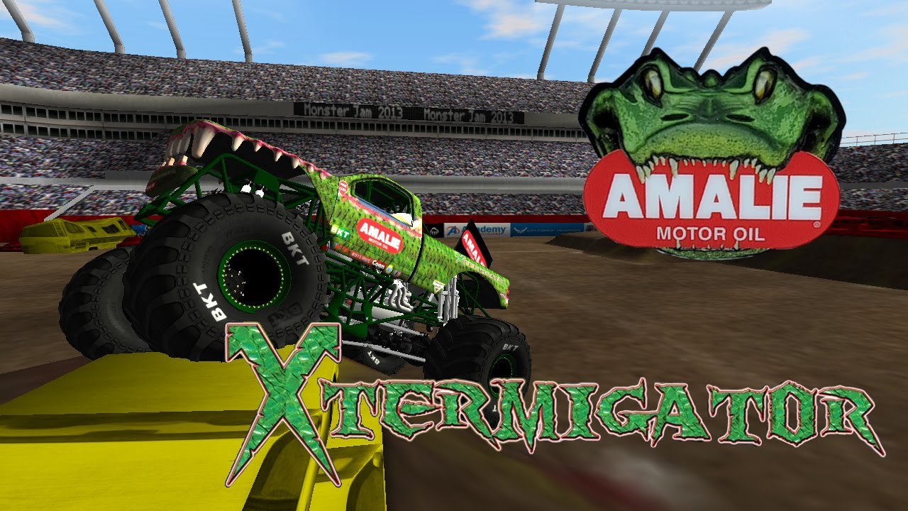 Rigs of Rods Monster Jam Xtermigator Freestyle Orlando 2013 - YouTube