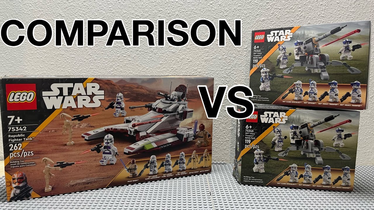 LEGO STAR WARS SET COMPARISON BETWEEN 2 501ST BATTLEPACKS & REPUBLIC ...