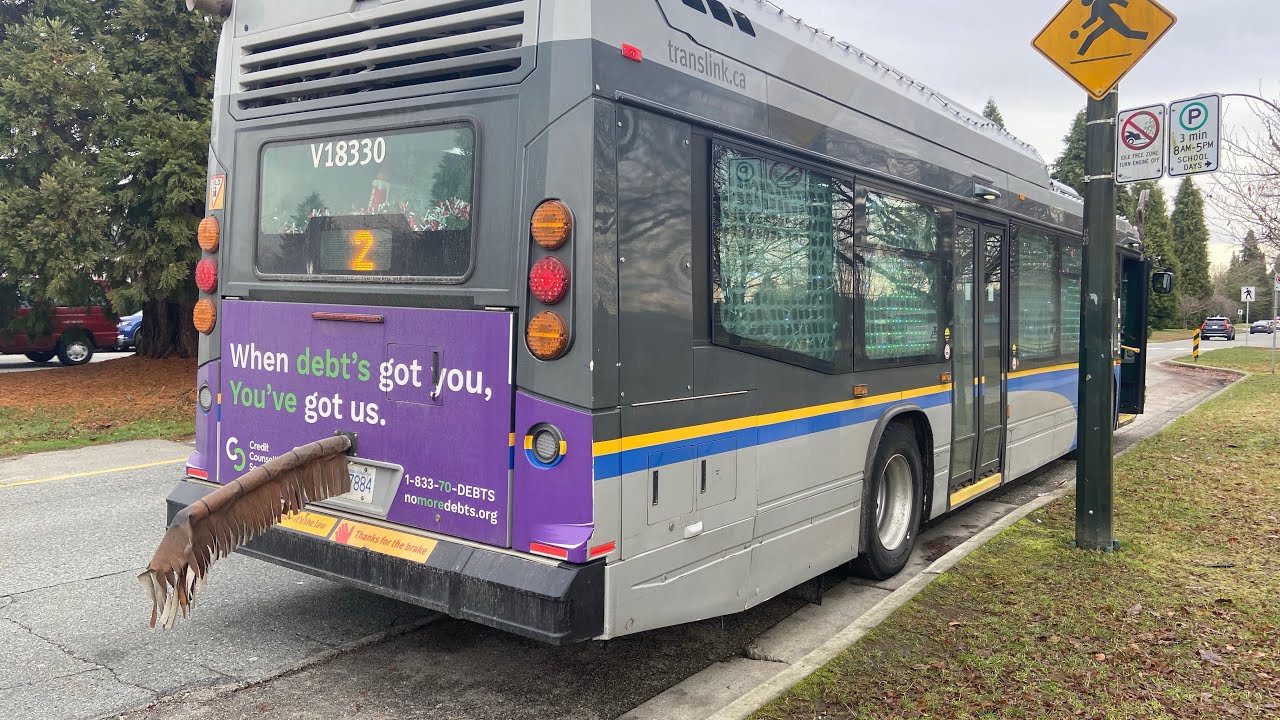 Vancouver Translink 2018 Novabus LFS HEV V18330 (Rudolph) on 2 ...