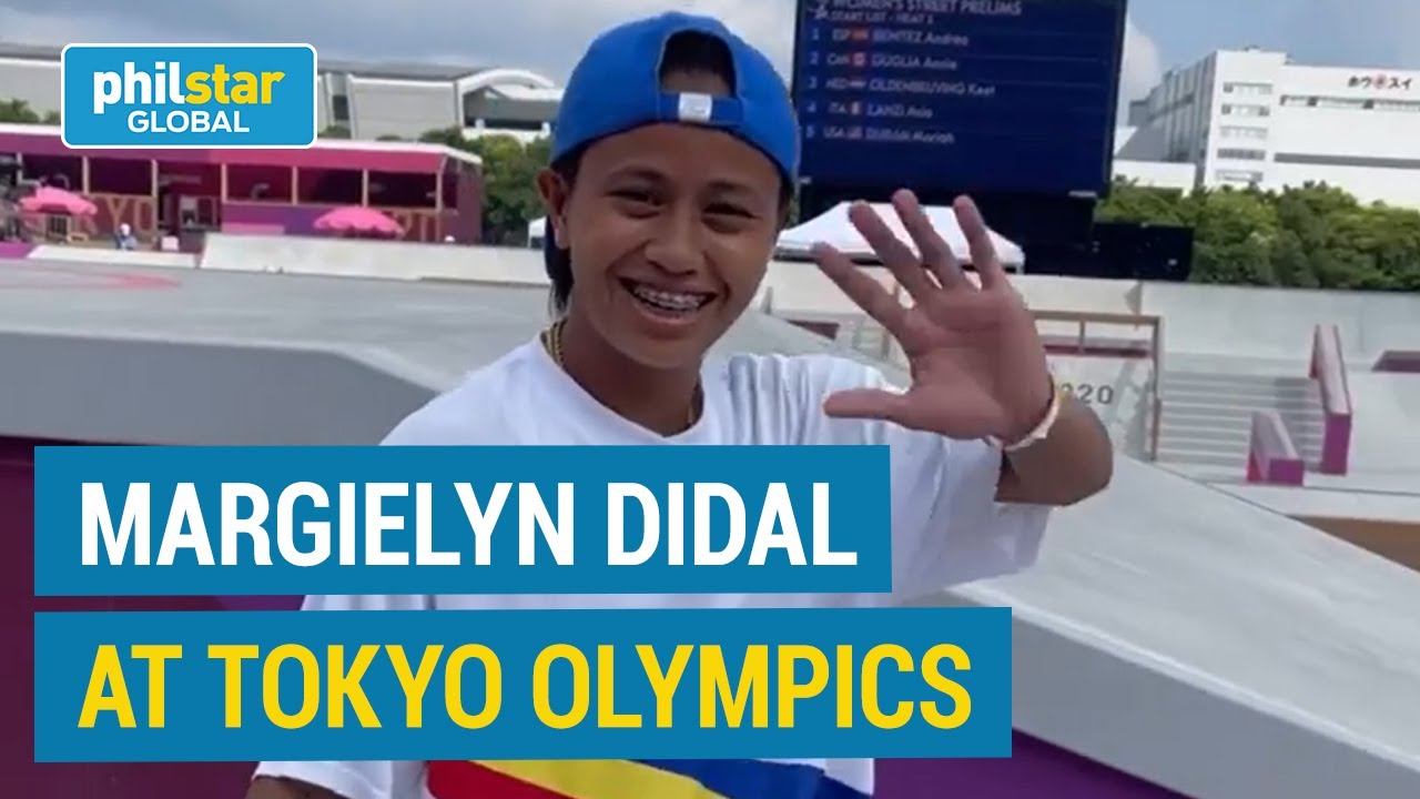 Margielyn Didal warms up during Tokyo Olympics - YouTube