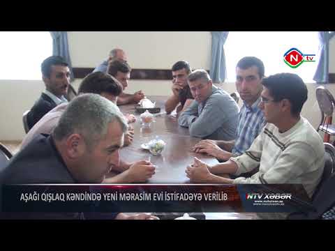 Aşağı Qışlaq kəndində yeni mərasim evi istifadəyə verilib