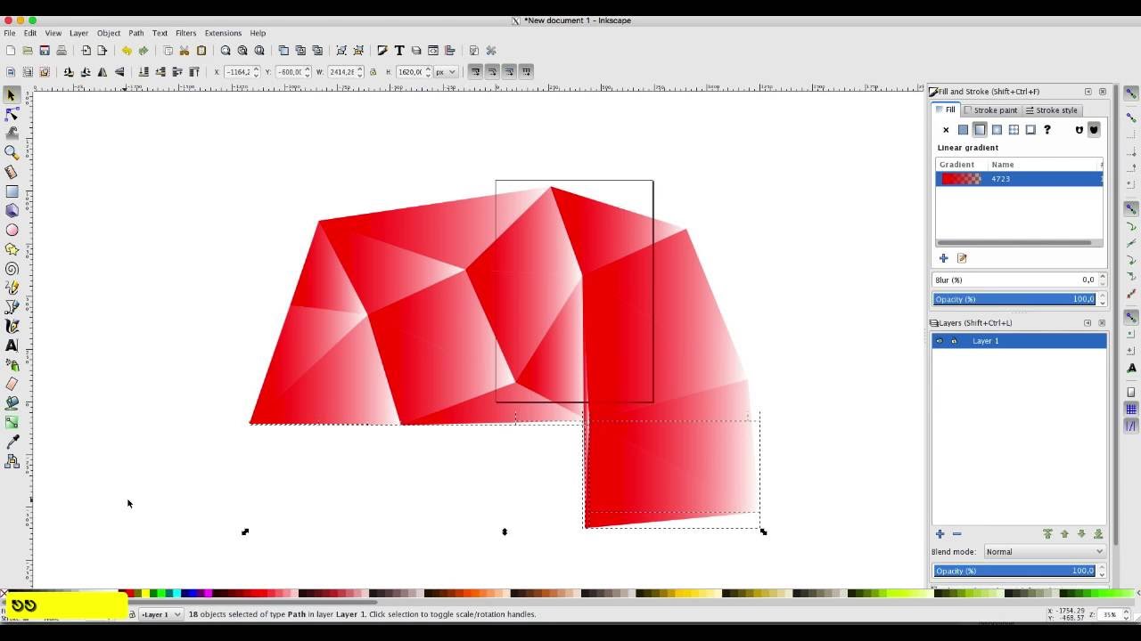 Inkscape - Voronoi pattern for low poly backgrounds - YouTube