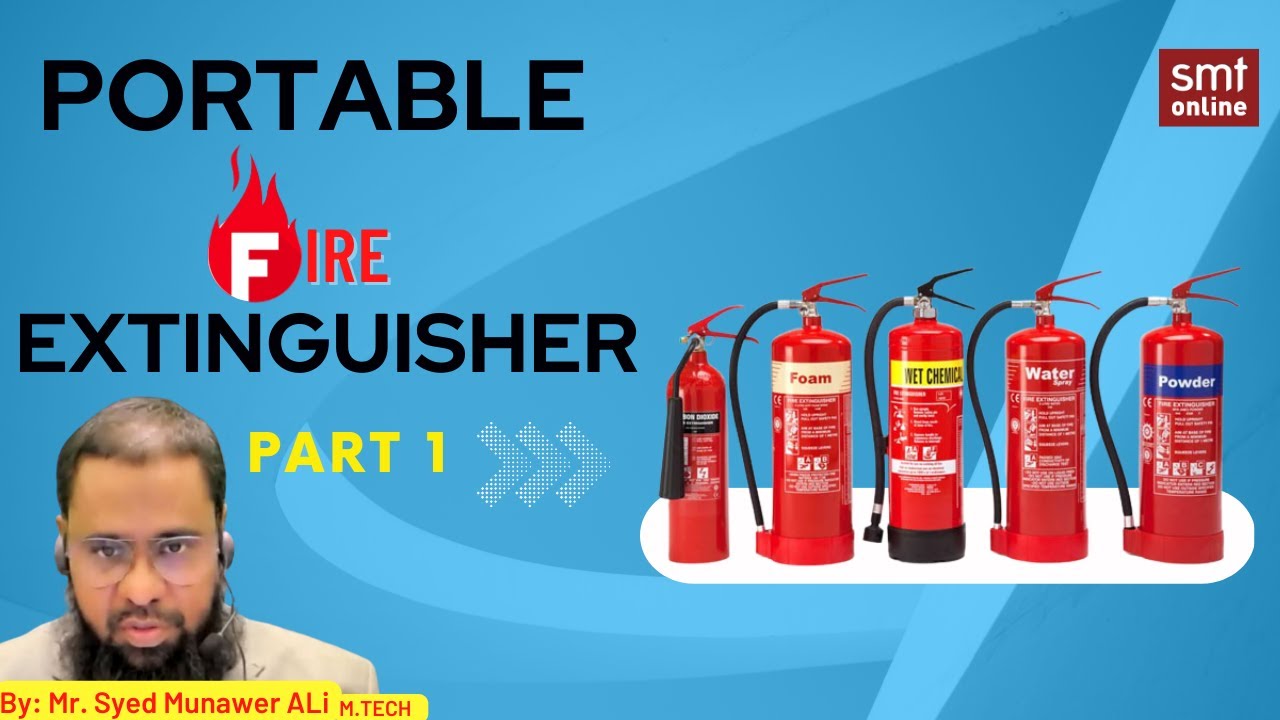 How to use Portable Fire Extinguisher Part 1 - 2021 UPDATED - YouTube