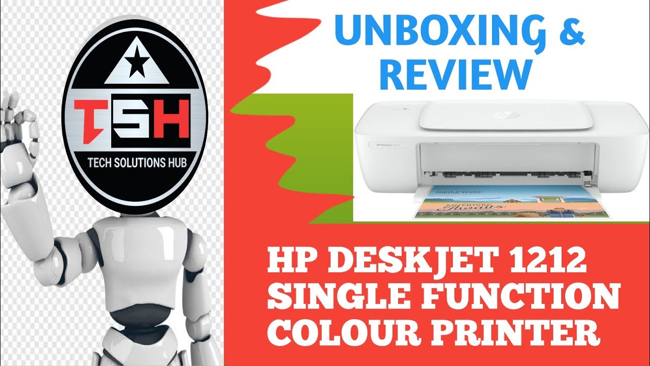 Unboxing and Review of 'HP' Deskjet 1212 Single Function Colour Inkjet ...