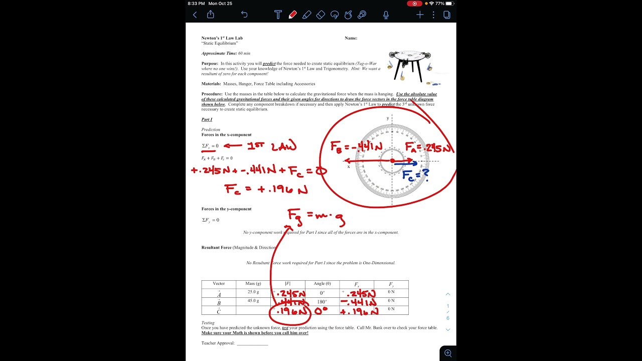 Static Equilibrium Lab Intro Tutorial (Force Table) - YouTube