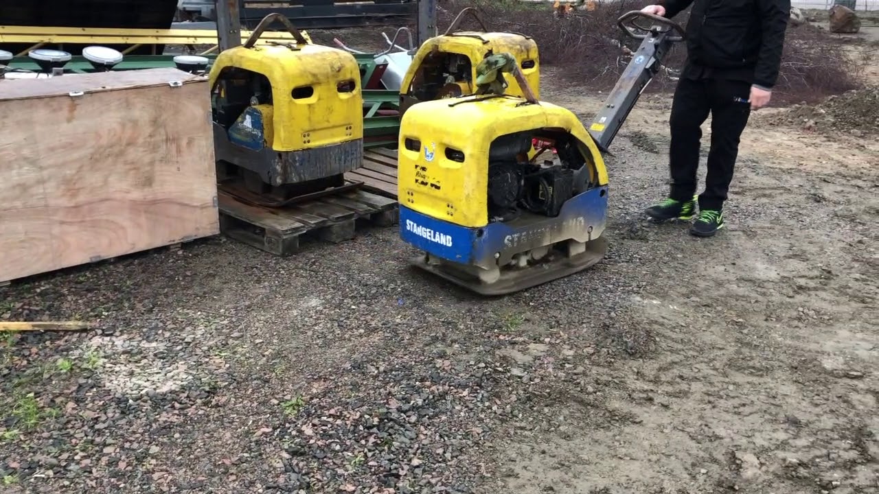 Köp Vibroplatta Atlas Copco LG 400 på Klaravik - YouTube