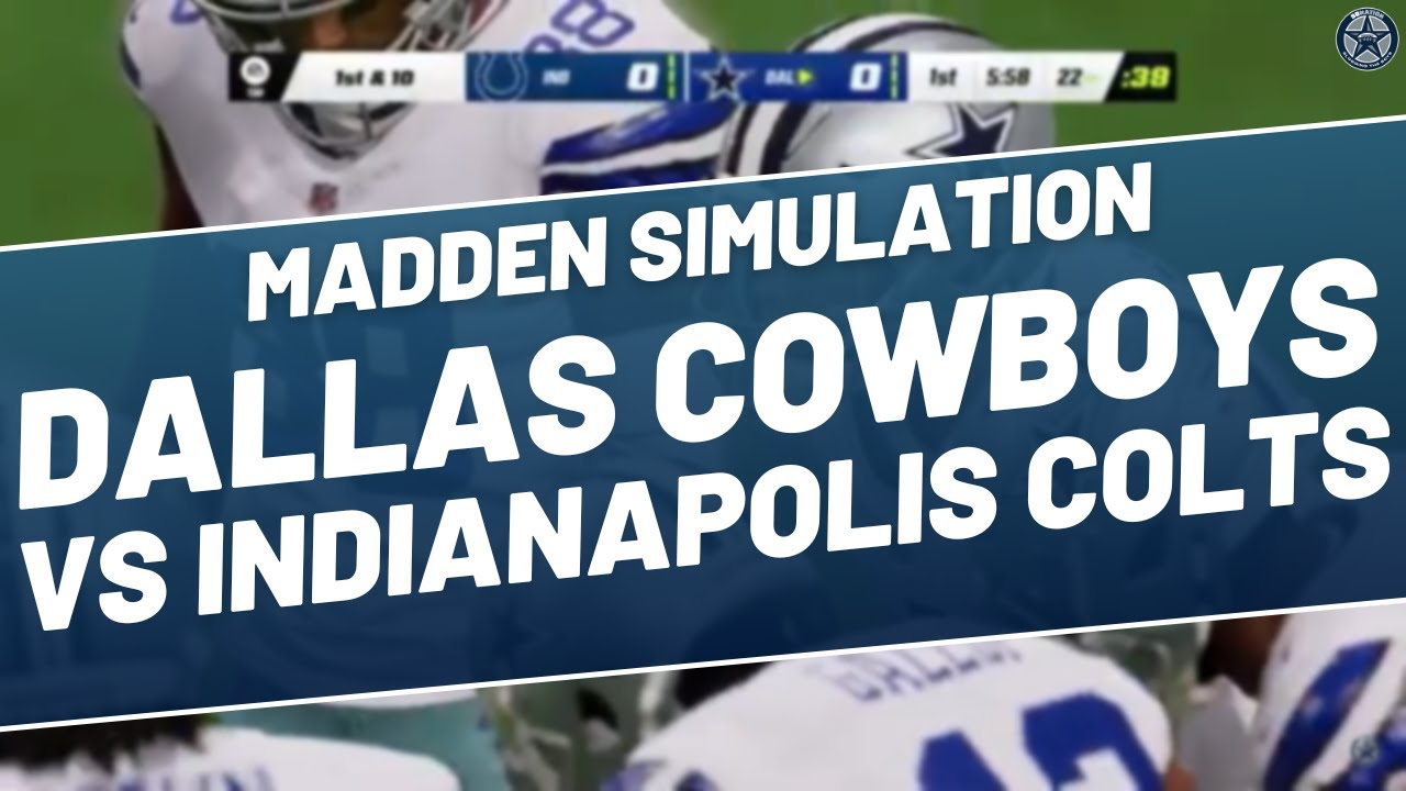 Dallas Cowboys vs Indianapolis Colts | Week 13 NFL Madden Simulation ...