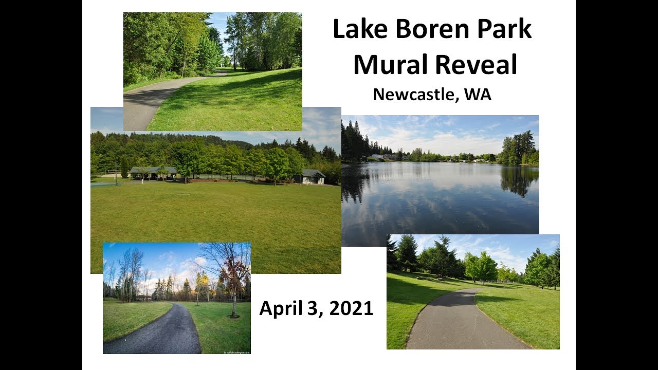 Lake Boren Park Mural Reveal - Newcastle, WA - April 3, 2021 - YouTube