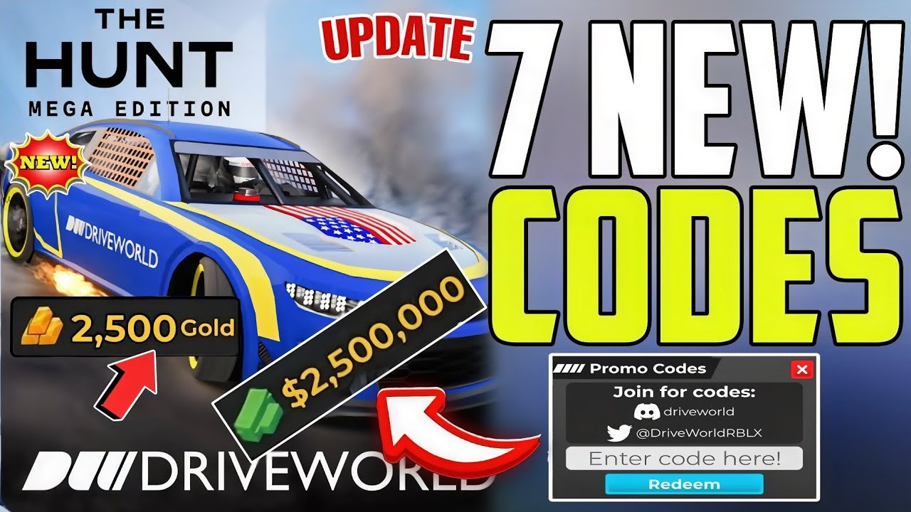 ⚠️UPDATE💥[CODES]⚠️ DRIVE WORLD ROBLOX CODES MARCH 2025! DRIVE WORLD ...