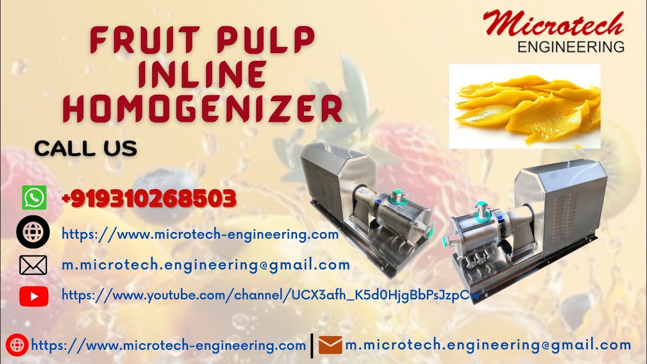 fruit pulp inline Homojenizer, fruit juice Homojenizer, juice ...