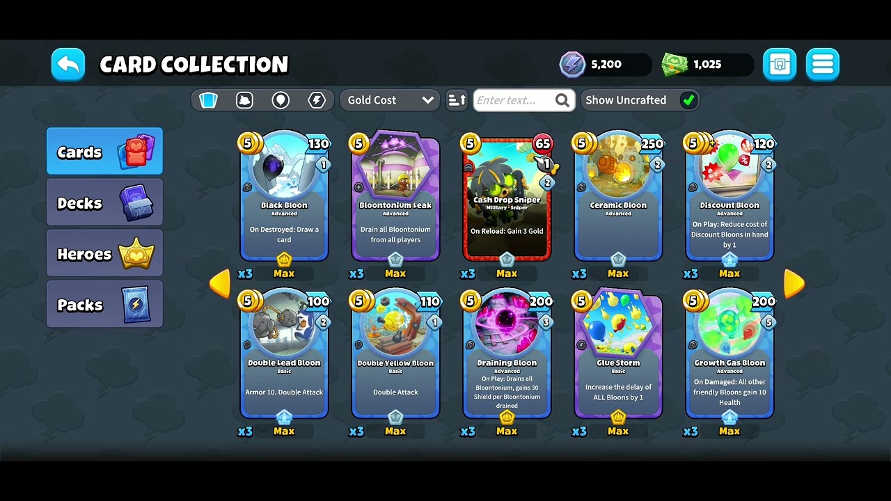 All BCS Cards as of Version 5.1 - YouTube