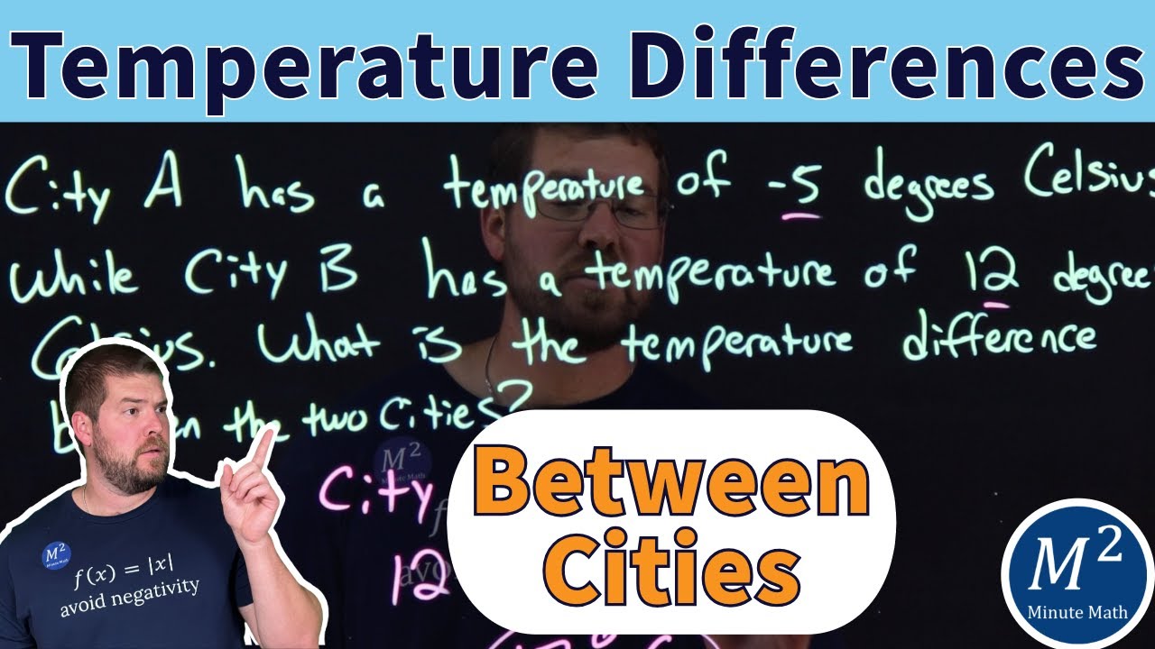 How to Calculate Temperature Differences Between Cities - YouTube