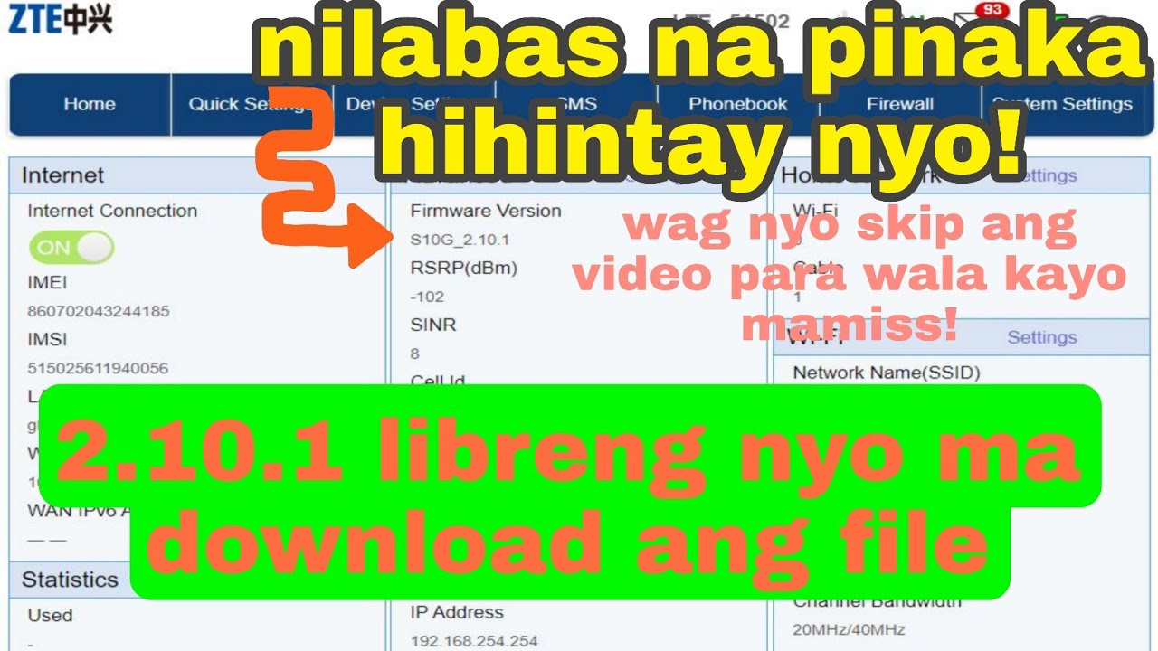 zlt s10g 2.10.1 | part1 | openline | globe at home wifi | debrand | 100 ...