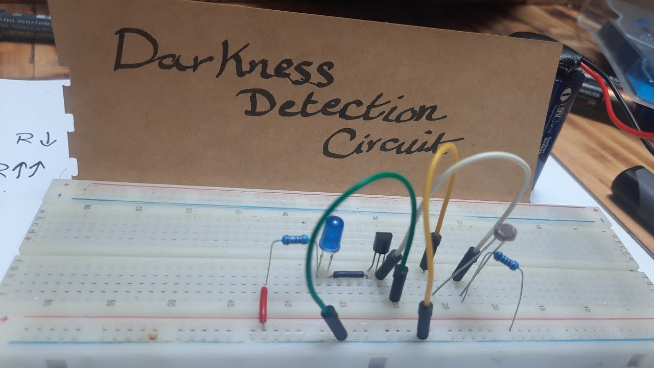 Darkness Detection Circuit (Theory + Practical) - YouTube