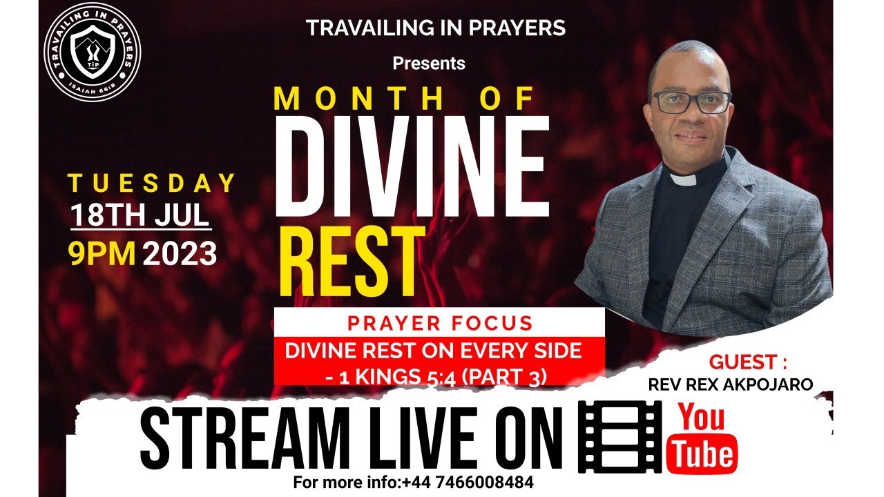 MONTH OF DIVINE REST | PRAYERS FOR DIVINE REST ON EVERY SIDE - 1 KINGS ...