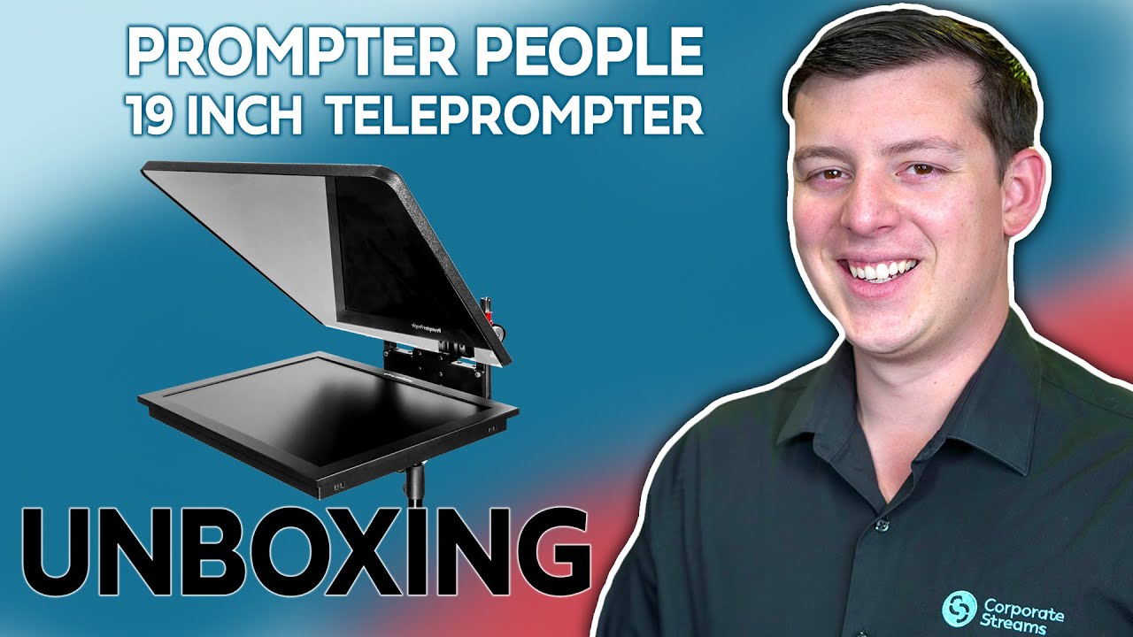 Prompter People 19 Inch Teleprompter Unboxing | Corporate Streams - YouTube