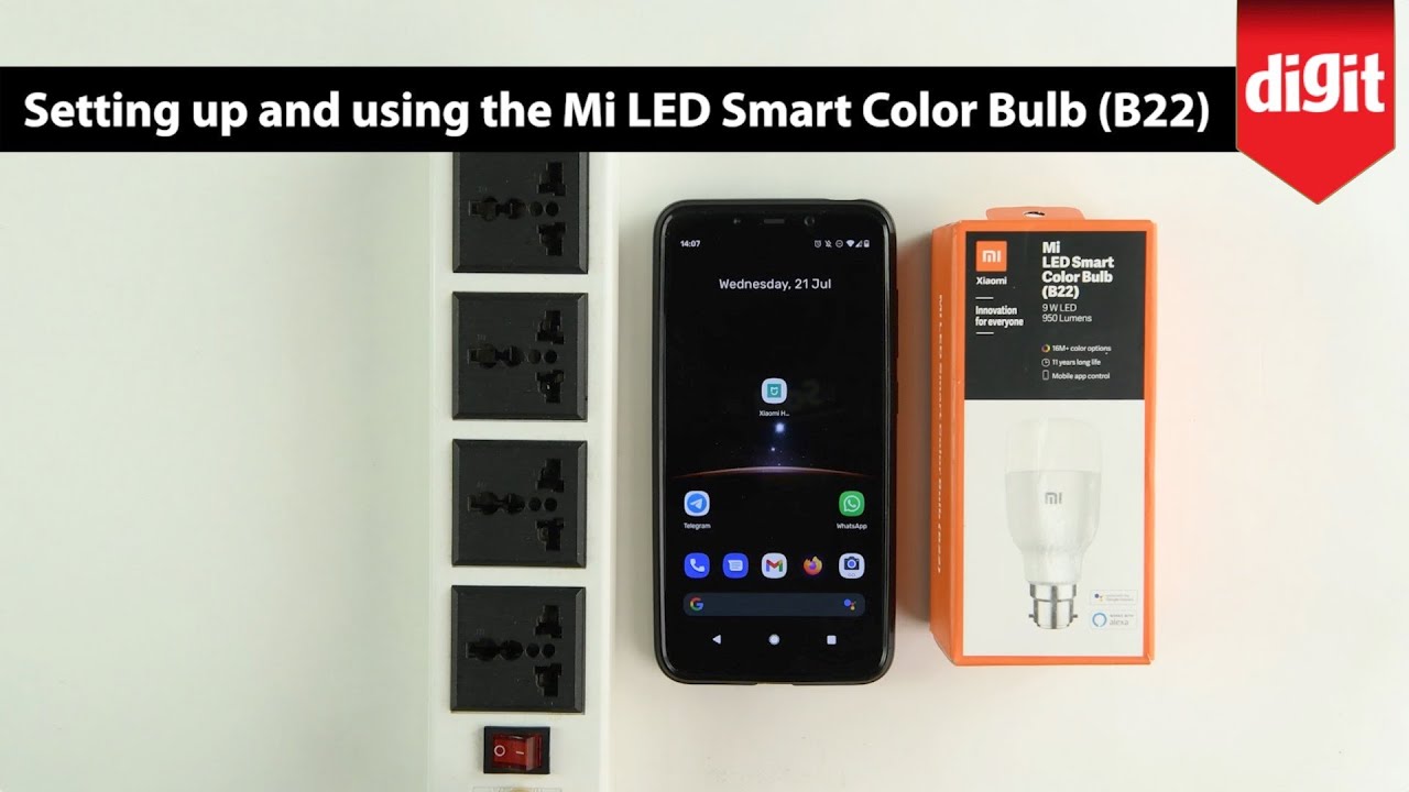 Mi LED Smart Color Bulb B22 - How to Setup - YouTube