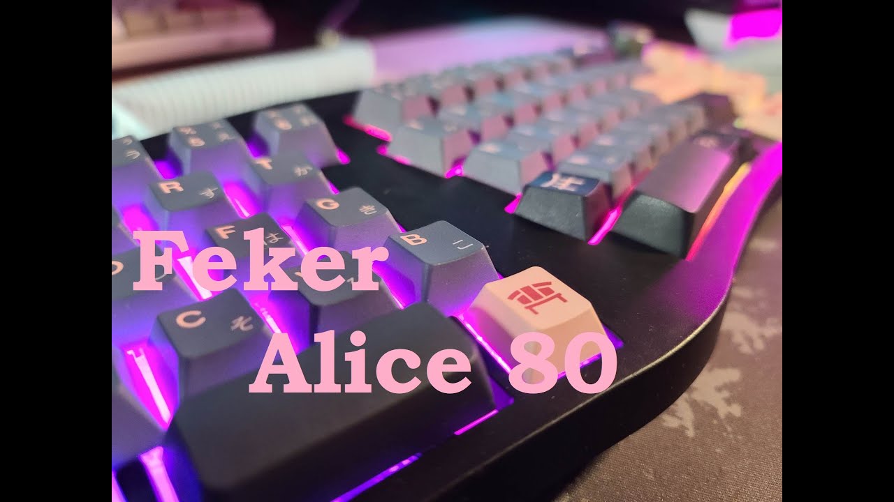 Alice Feker 80 Ergonomic Keyboard - Ergonomic and Practical? - YouTube