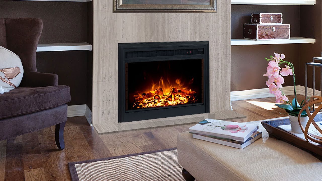 Moda Living Moonlight Electric Fireplace Insert - YouTube
