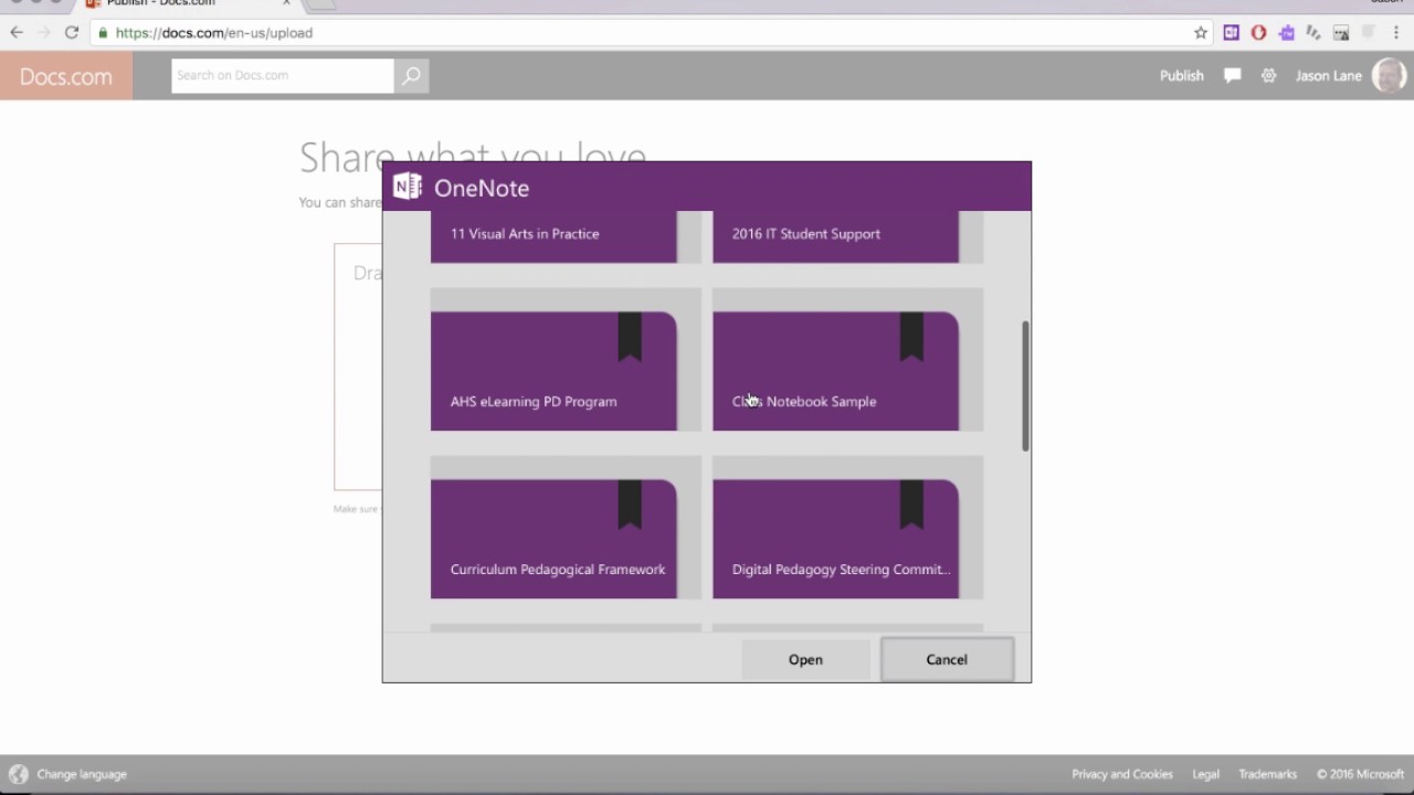 Sharing A OneNote Notebook To Docs YouTube Sharing A OneNote Notebook To Docs YouTube