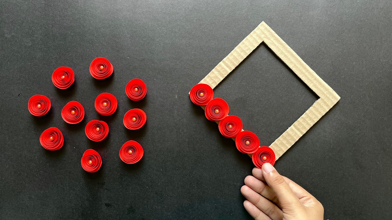 Easy Wall Hanging With Paper | paper craft flowers wall hanging | Sidra ...