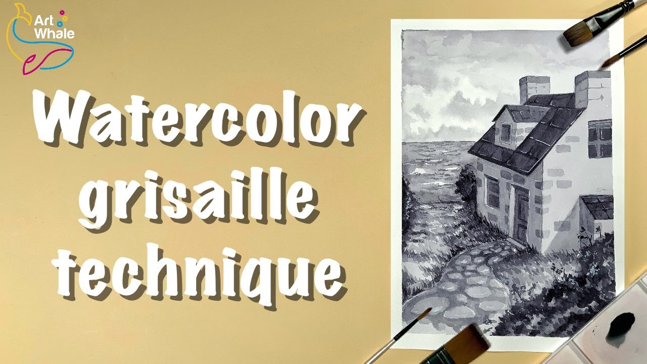 Watercolor Grisaille Technique | Watercolor Painting Ideas | Art Whale ...