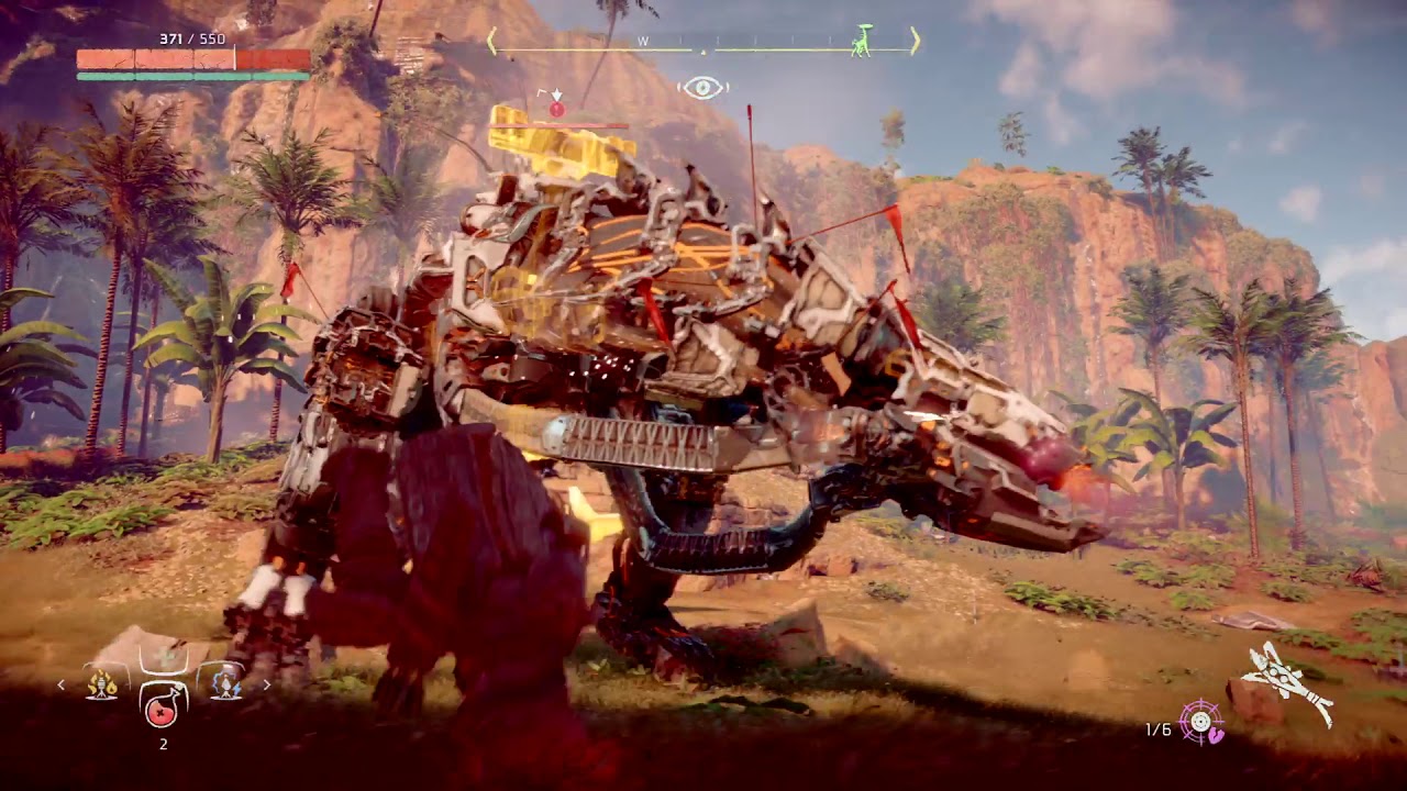 Redmaw Thunderjaw Best Fight Horizon Zero Dawn™ - YouTube