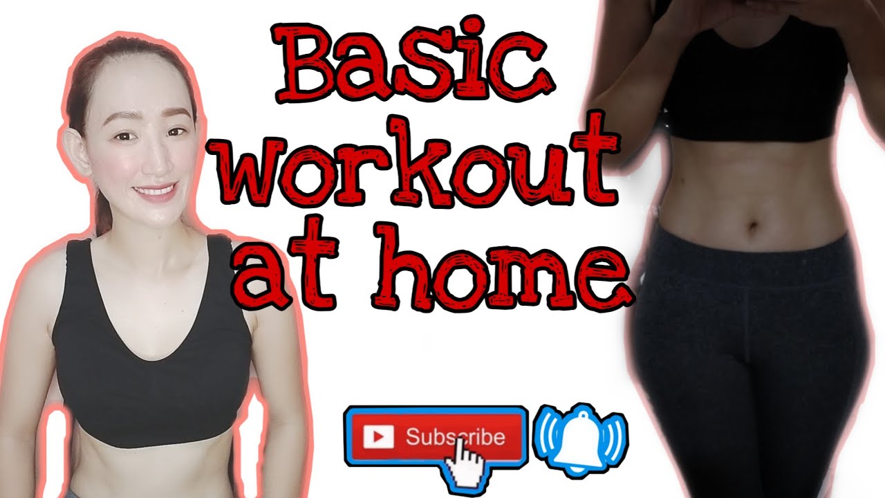 Basic workout routine at home | Vlog # 3 - YouTube