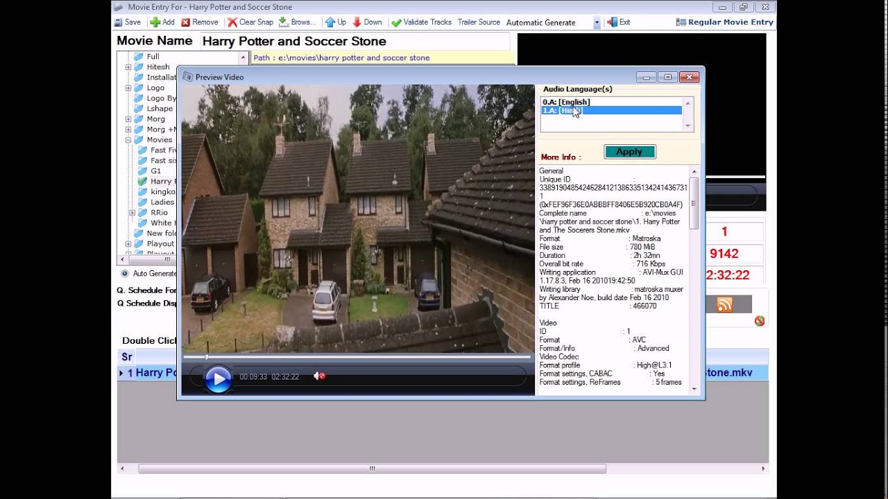 Movie Channel Software - Movie Organizer 9.0 ( Playout with Graphics ...