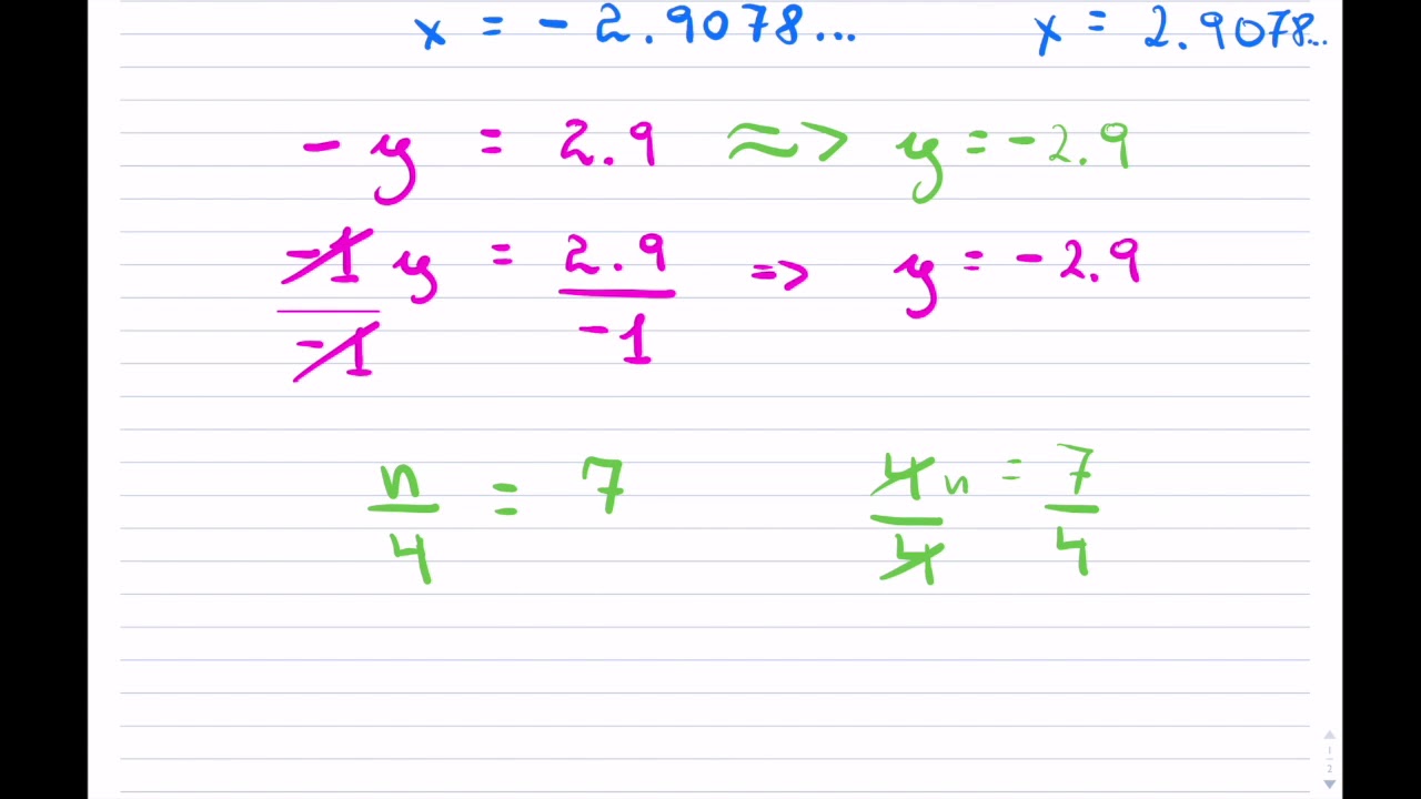Grade 9 Math - How to solve for an unknown Part 1 - YouTube