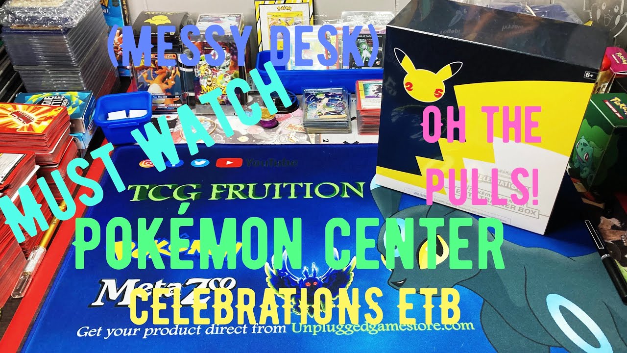 FINALLY! Opening up a Pokémon center CELEBRATIONS ETB!!!! - YouTube