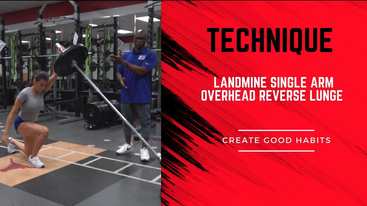 Landmine Single Arm Overhead Reach: Perfecting the Reverse Lunge ...