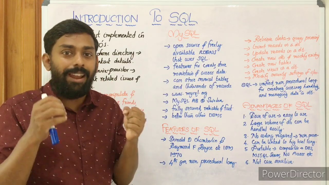 Sql Introduction Mysql And Sql Advantages Cbsestate Xii Computer Science Youtube