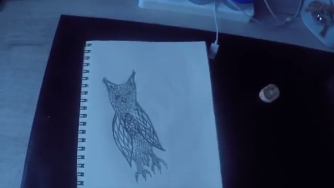 how to draw a manga style owl [master of arts] - YouTube