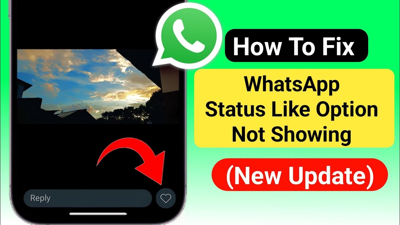 WhatsApp Status Like Option New Update | How to Fix WhatsApp Status ...
