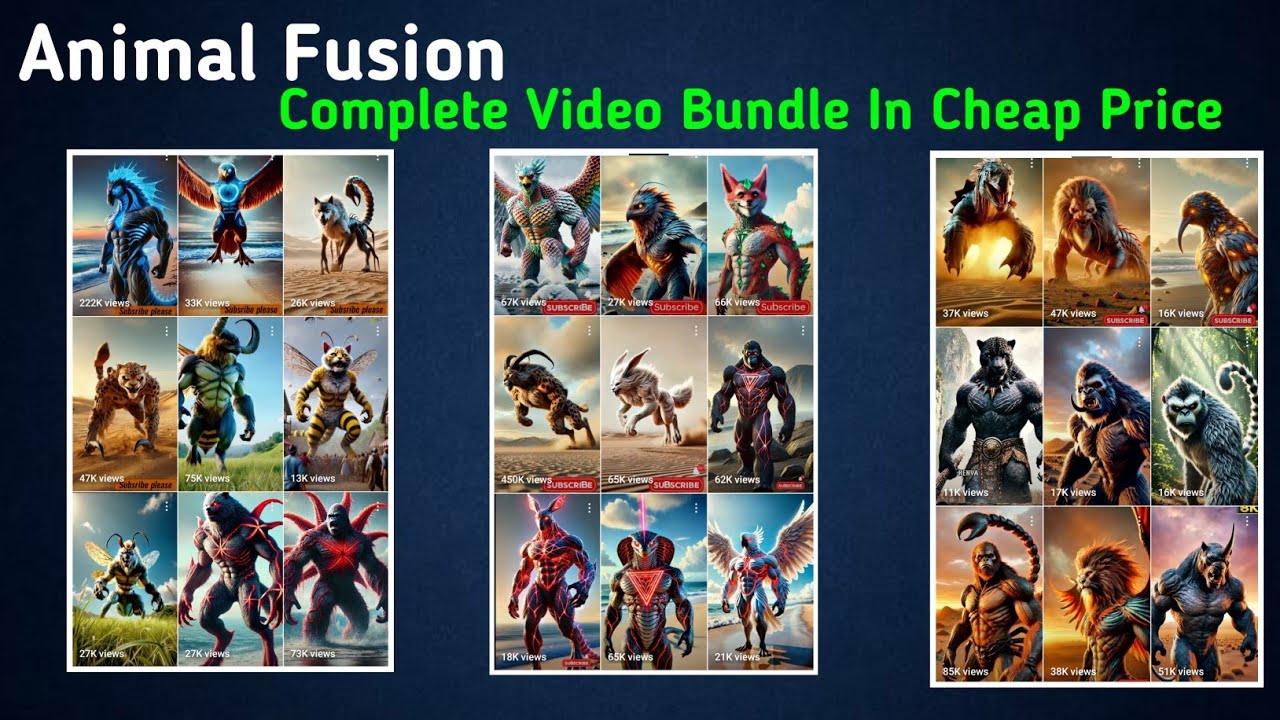 How To Buy Animal Fusion Complete Video Bundle | how to make animal ...
