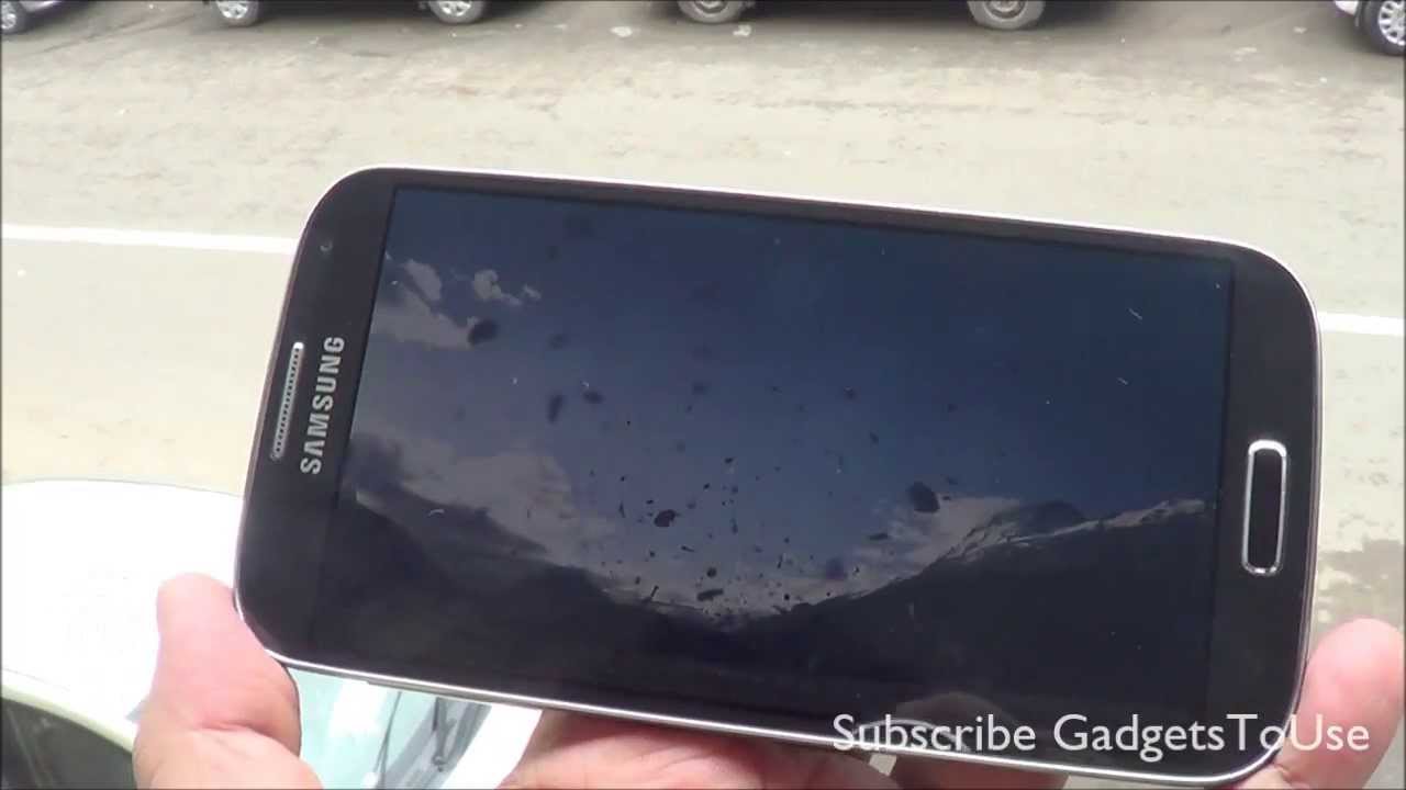 Samsung Galaxy S4 Outdoor Display Visibility Test Review - YouTube
