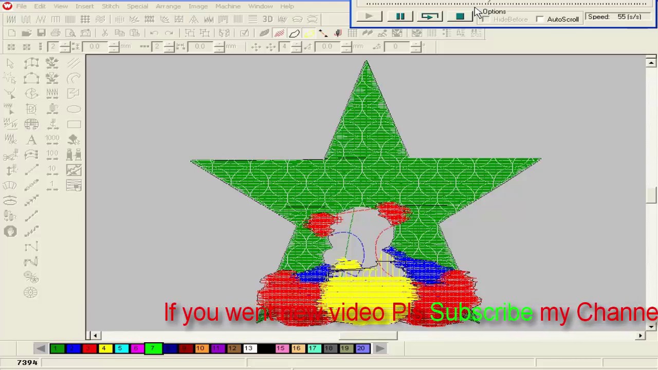 Pinching Design || Embroidery Design tutorial || free embroidery design ...