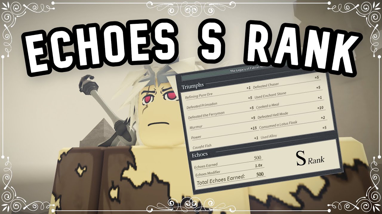 Echoes S Rank | Deepwoken LIVE - YouTube