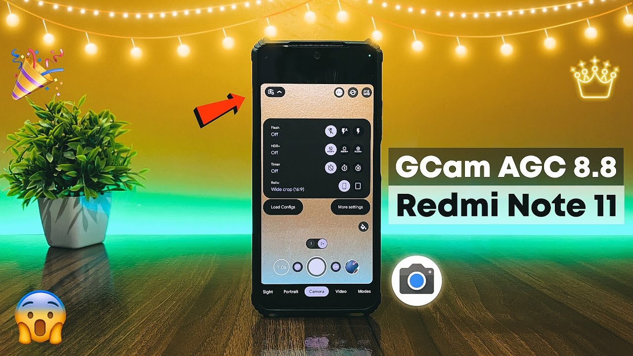 Redmi Note 11 - GCam AGC 8.8 for Any Android - Color Settings Ui - YouTube
