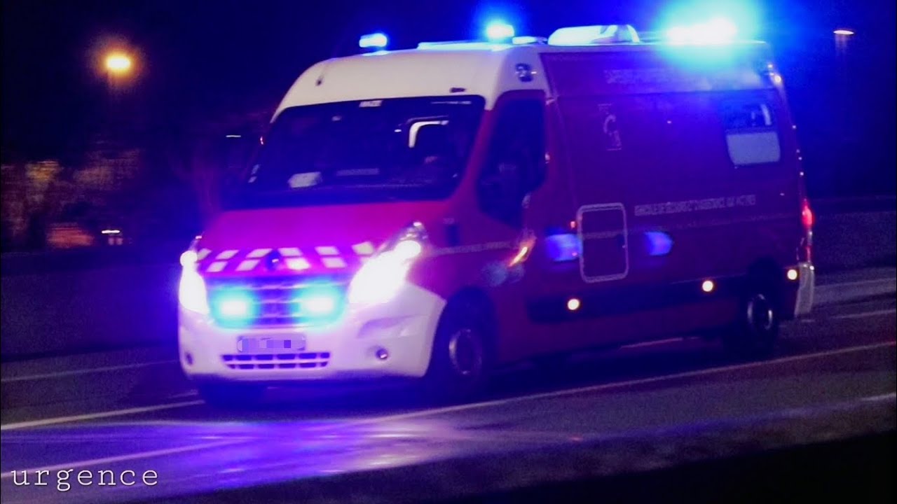 vsav en urgence de nuit. - YouTube