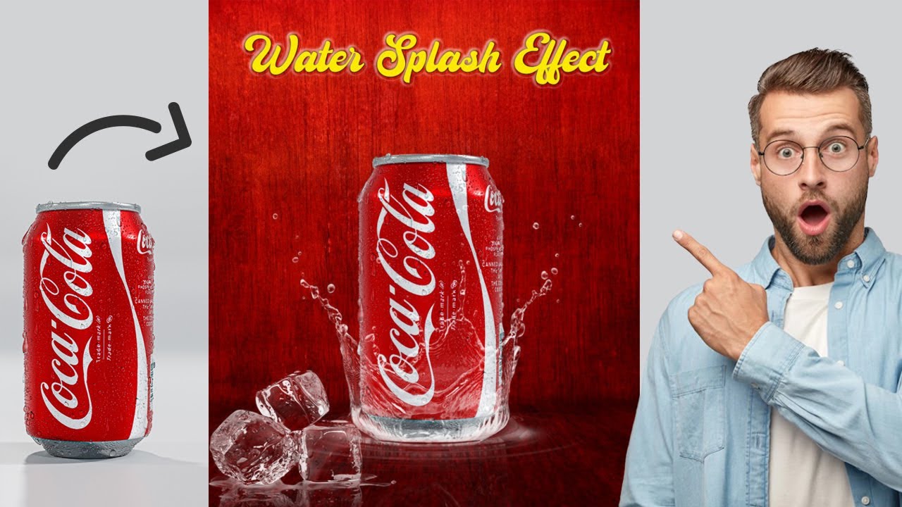 Easy Way to Remove Background | from Water Splash in Photoshop | Poster ...